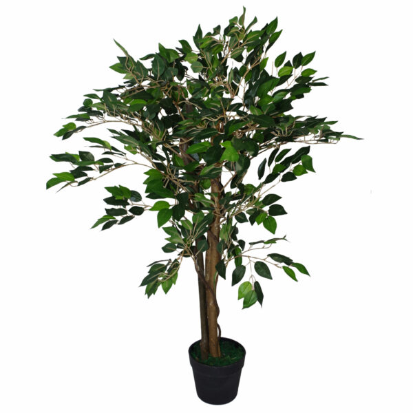 90cm Artificial Ficus 90cm Plant Green – Large – Leaf Artificial Plants ...