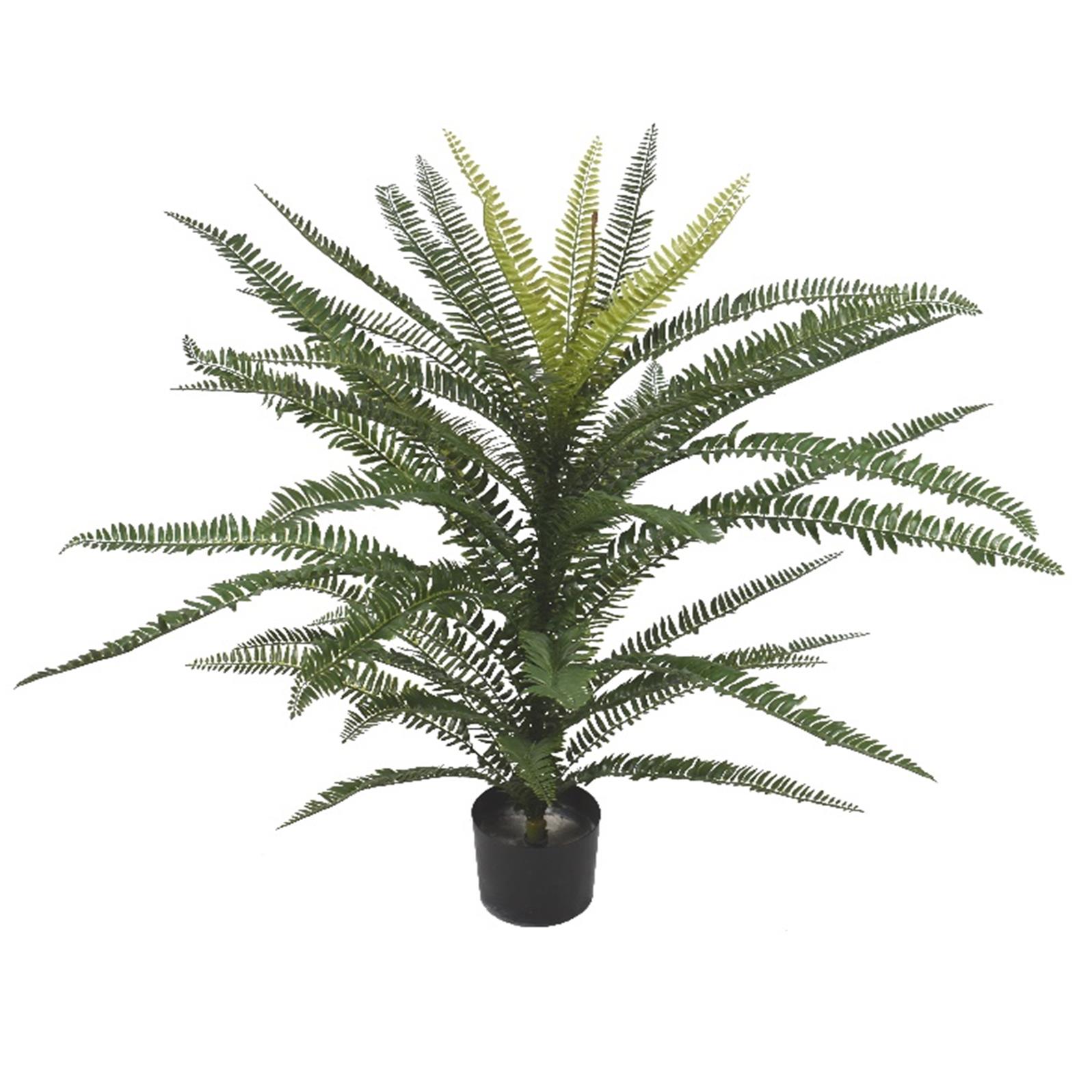 75cm Fire Retardant Plastic Boston Fern Plant with 49 Leaves – Leaf ...