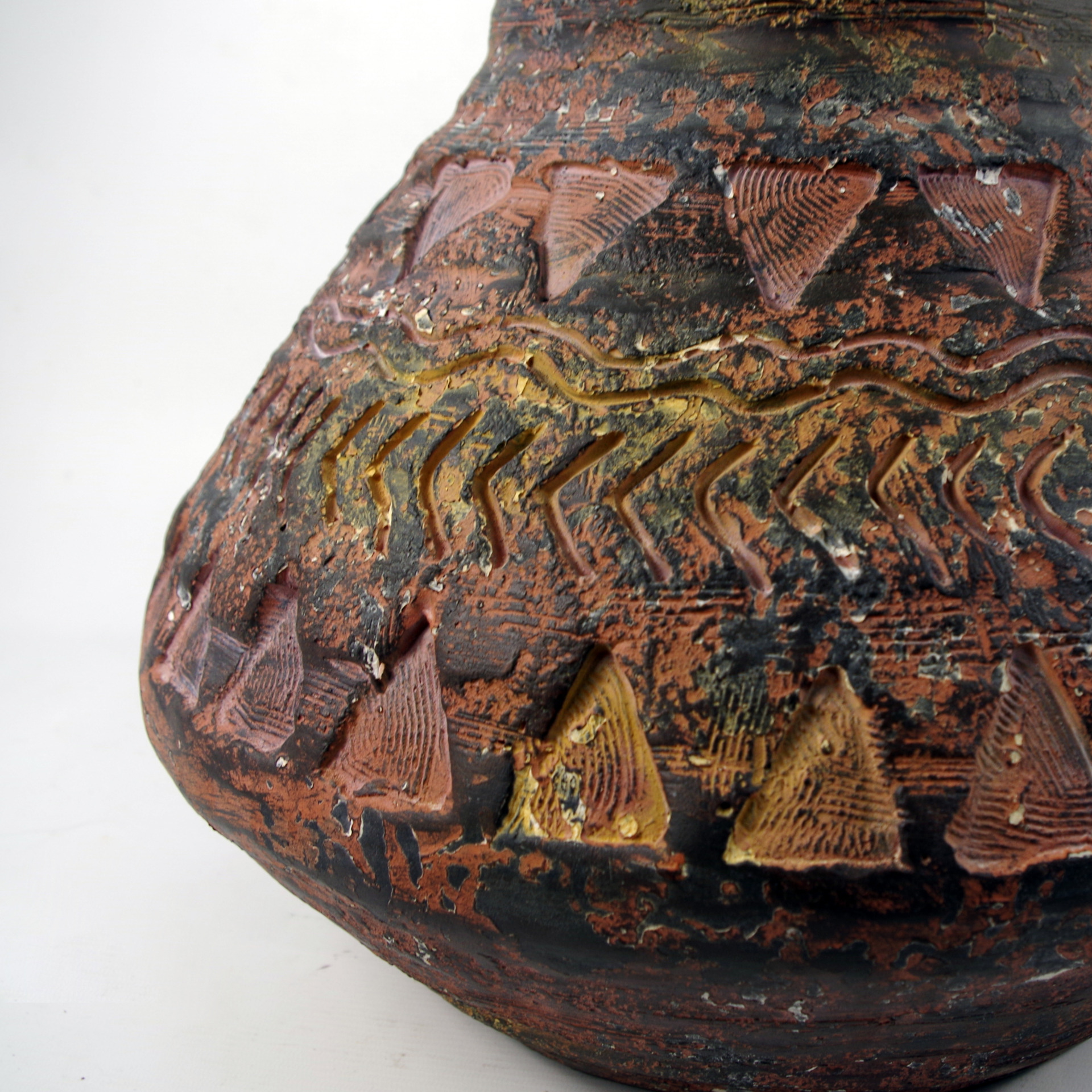 30cm x 40cm Aztec Rustic Large Planter – Leaf Artificial Plants & Trees