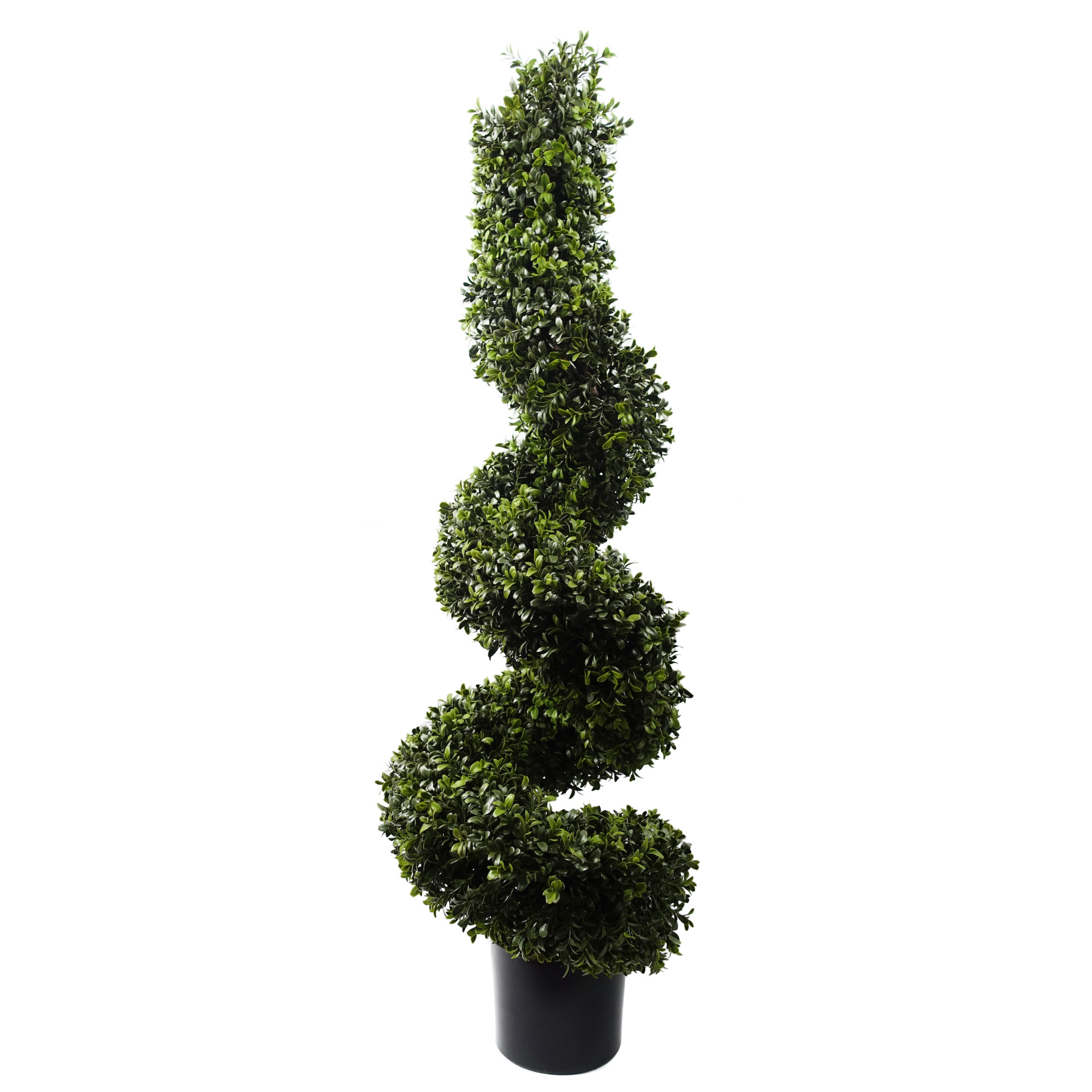 120cm Spiral Boxwood Artificial Tree UV Resistant Outdoor – Leaf ...