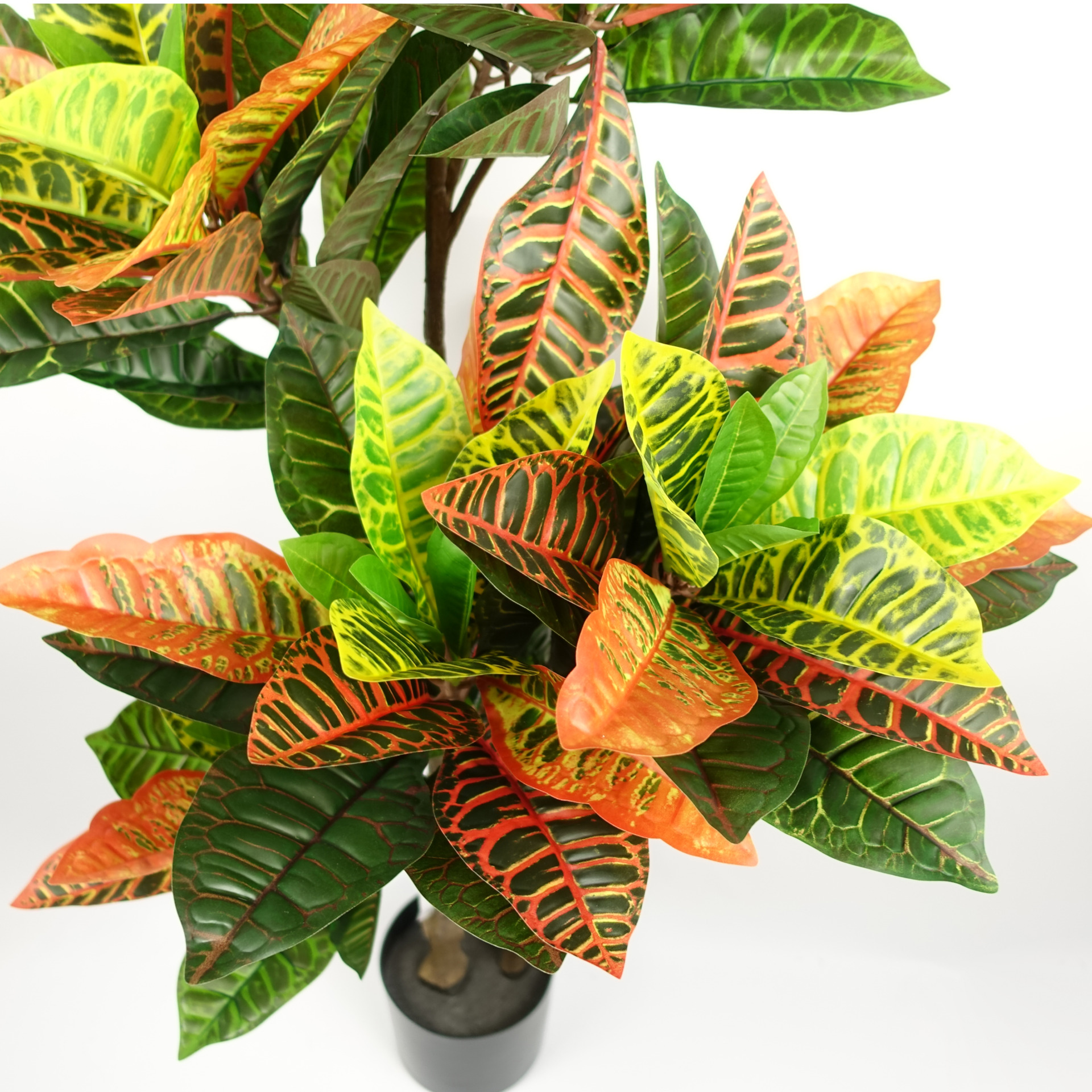 140cm Artificial Codiaeum Tree with 179 Leaves – Leaf Artificial Plants ...