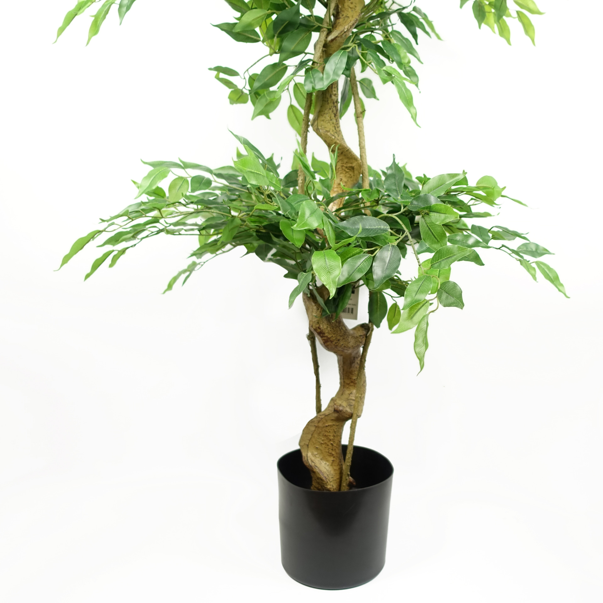 180cm Artificial Twisted Trunk Fruticosa Ficus Tree Triple Ball Topiary ...