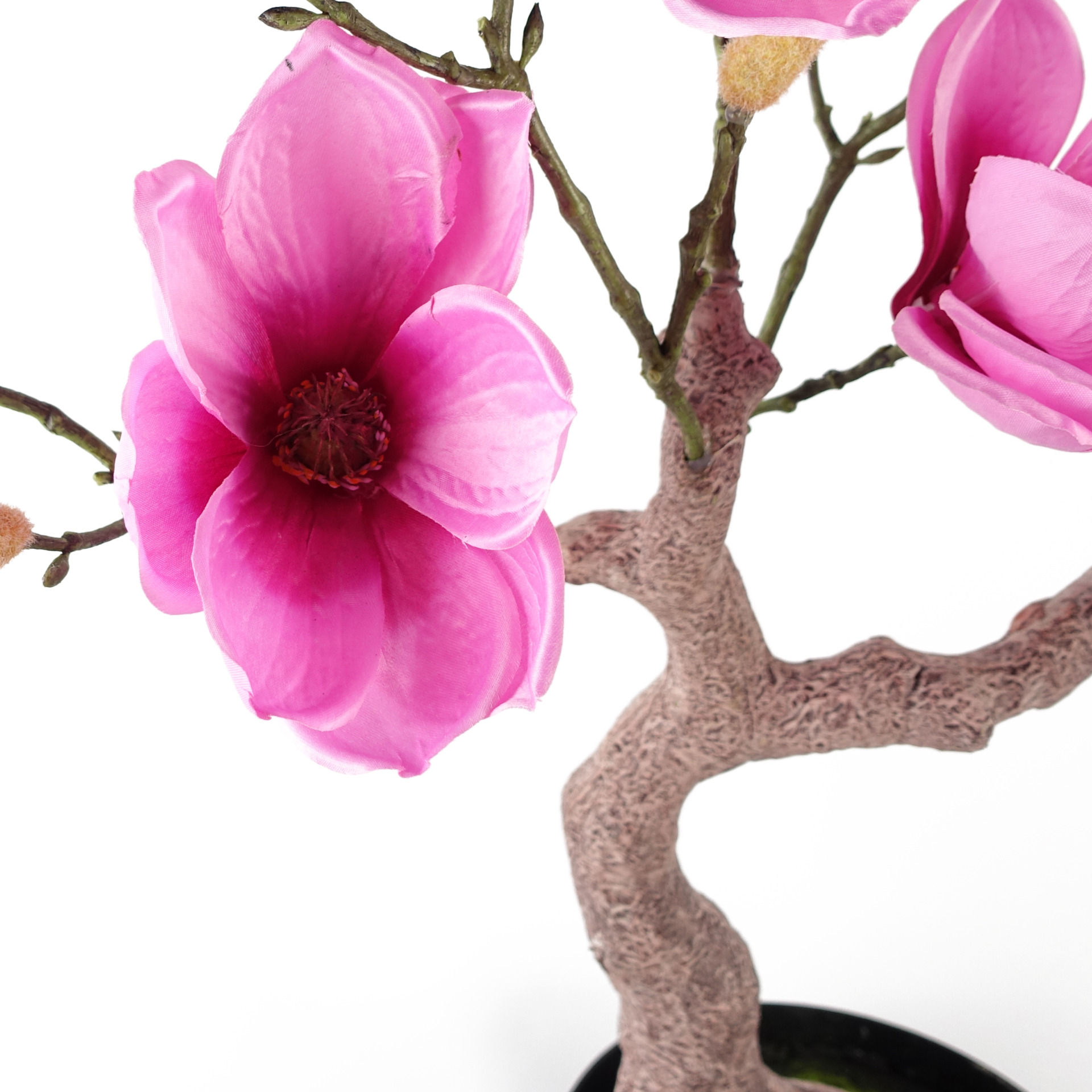 80cm Magnolia Artificial Tree Pink Potted – Leaf Artificial Plants & Trees