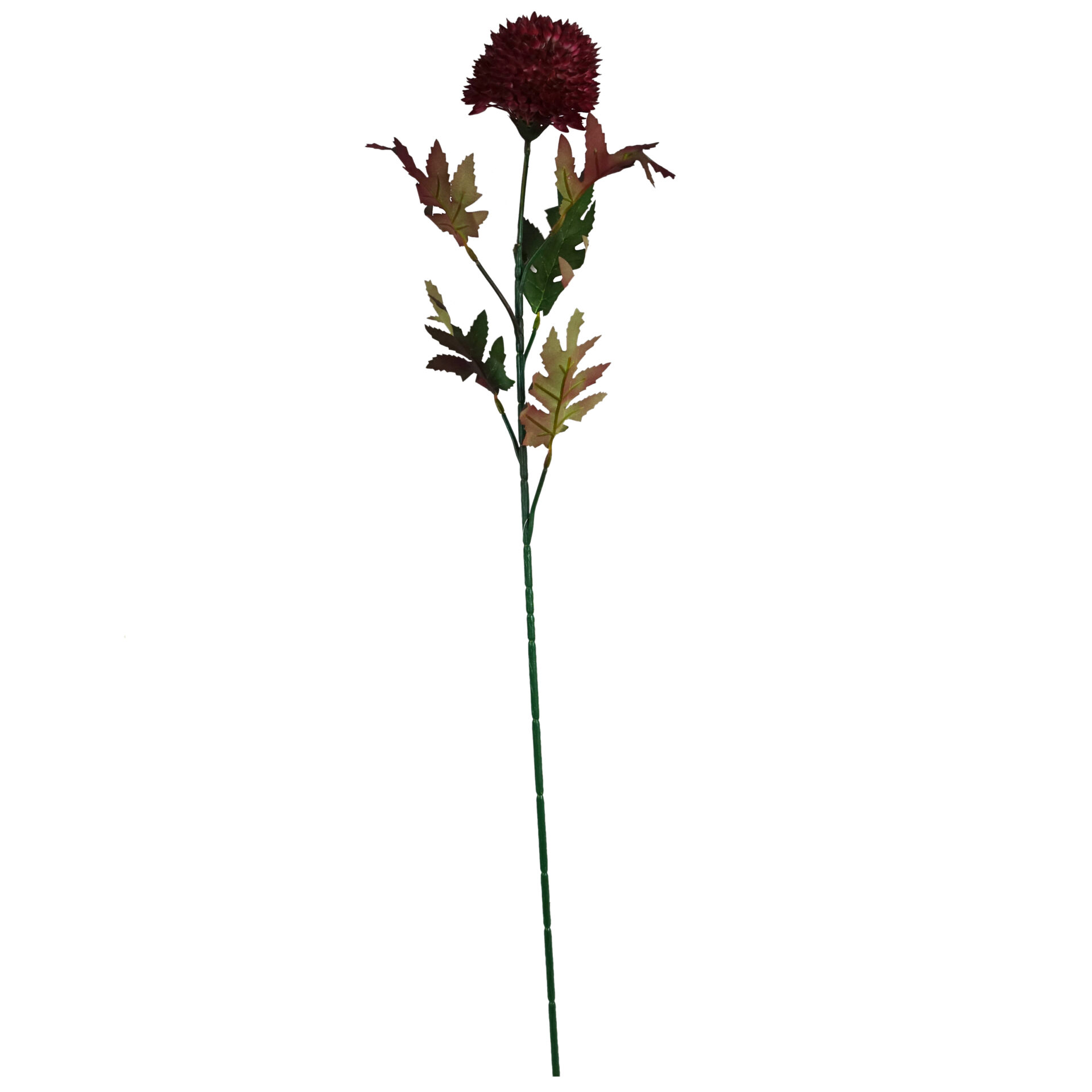 70cm Large Ball Dahlia Artificial Flower Stem Pink – Leaf Artificial Plants & Trees