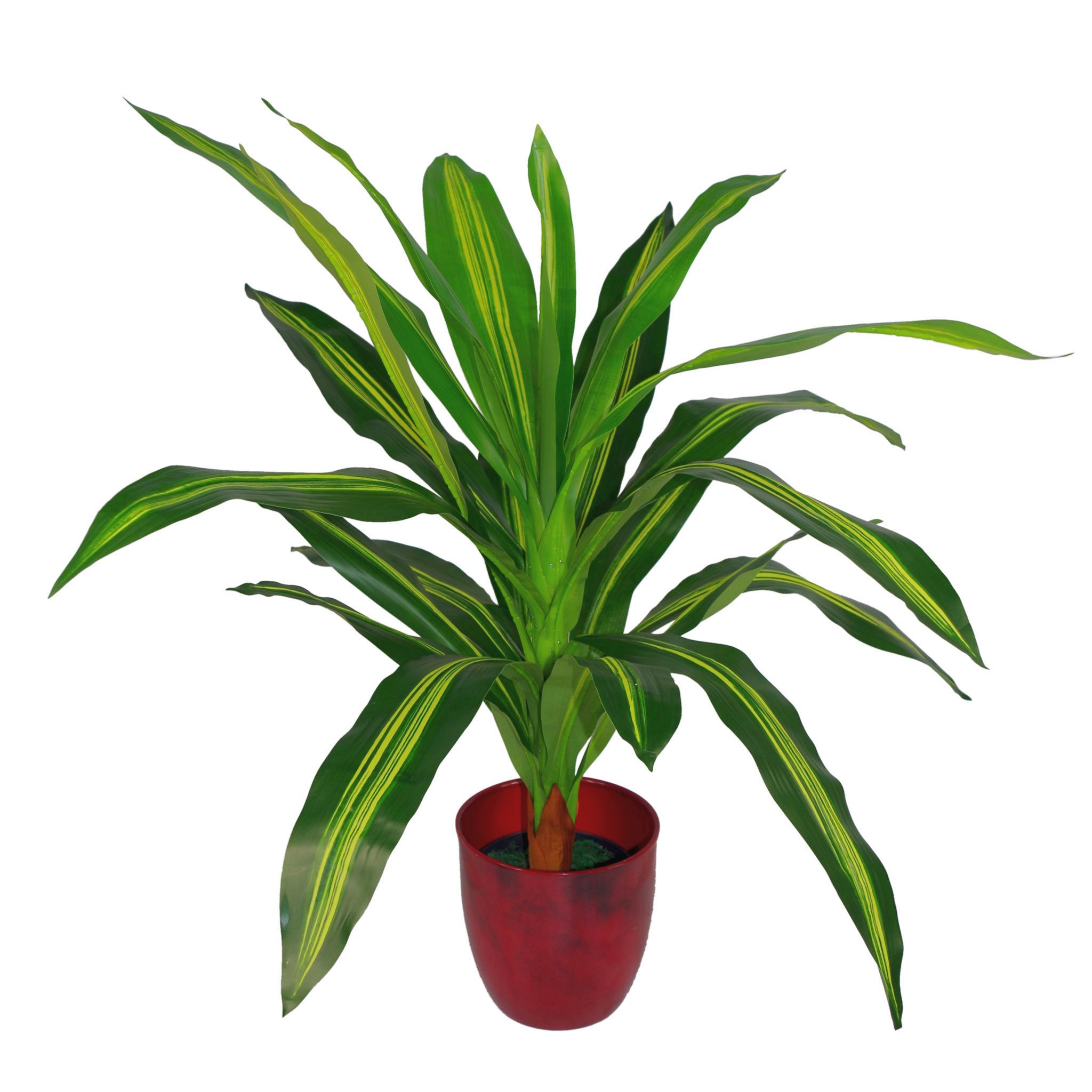 90cm Dracaena Large Green Artificial Dragon Plant Tree – Leaf ...