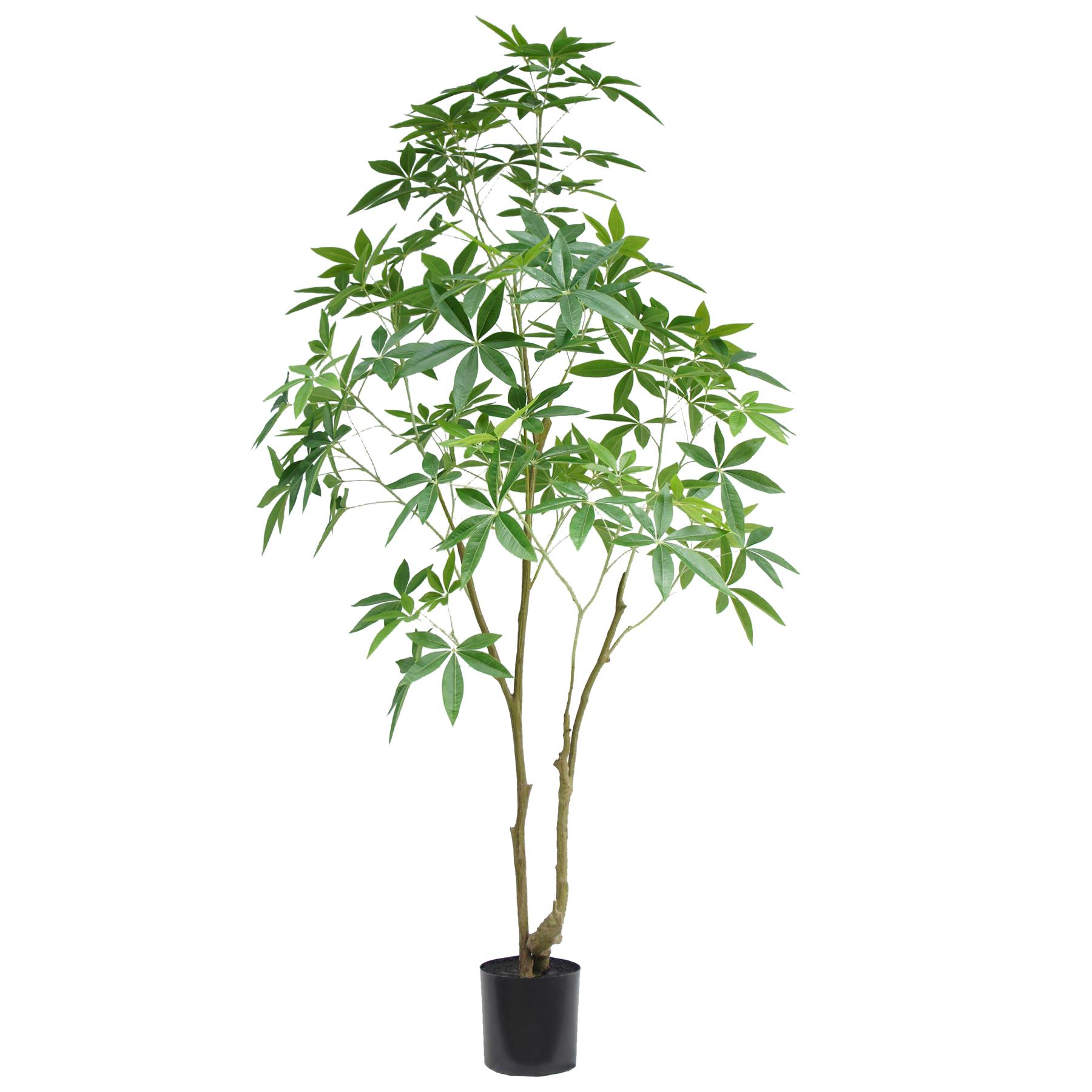 210cm Artificial Money Tree Pachira Realistic Faux Tree – Leaf ...